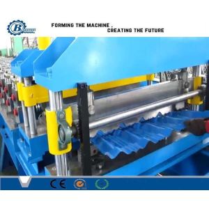 Quality Hydraulic Tile Sheet Roll Forming Machine With 18 - 24 Stations for sale