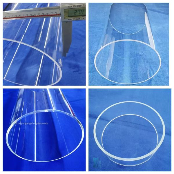 Quality Clear Quartz Tube for Semiconductor and Optical Applications for sale