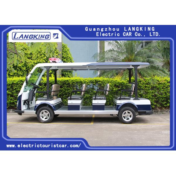 Quality 11 Seaters Village Electric Shuttle Car 72V/5KW With Big Light On Tops Y113B for sale