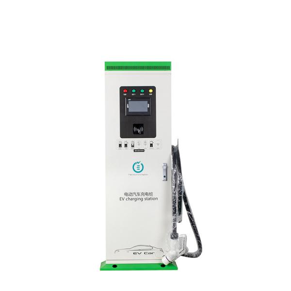 Quality 30Kw Galvanized Commercial DC EV Charging Station Anti Reflection for sale