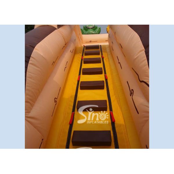 Quality Backyard kids Noah's ark inflatable slide made of 18 OZ. lead free pvc tarpaulin for sale