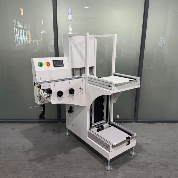Quality Automatic SMT L-type PCB Unloader featuring Down Loader and Magazine Collector for sale