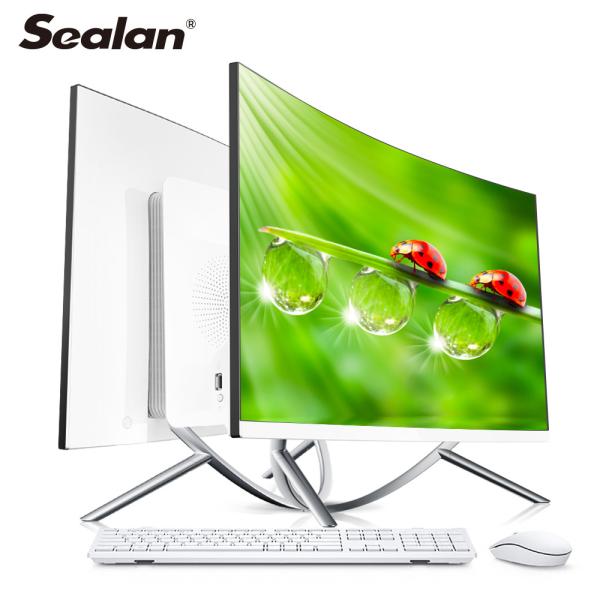 Quality FHD 1920*1080p Touch Screen Desktop Curved Monitor All In One Pc 250nits for sale