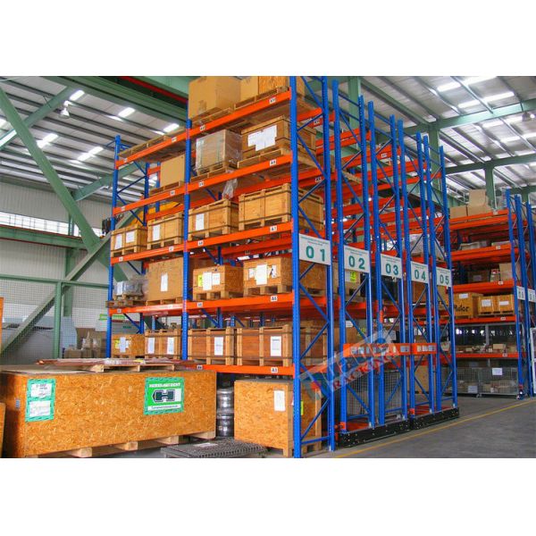 Quality Warehouse Powered Mobile Racking , 10 Meters Height Movable Racks Storage For for sale
