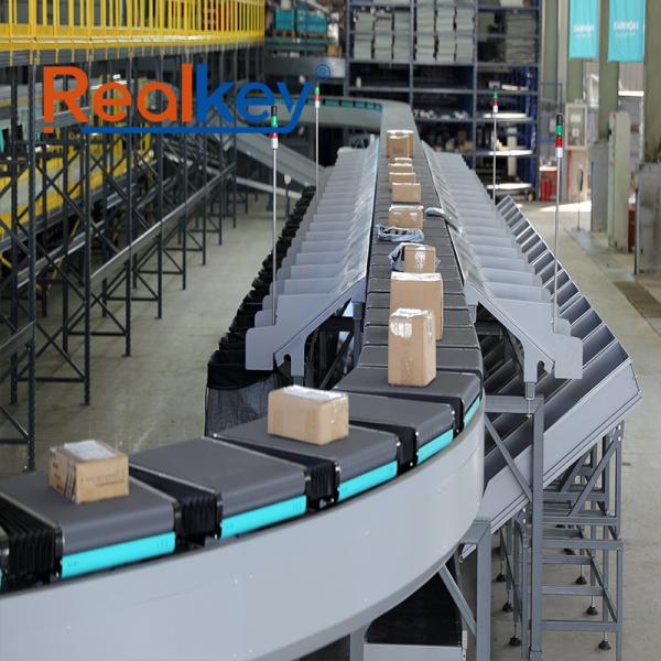 Quality Realkey Cross Belt Sorter Intelligent Recognition & Fully Automated Sorting for sale