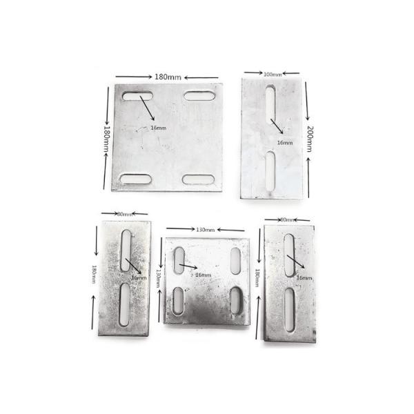 Quality 180mm Embedded Parts In Concrete Galvanized  Iron Carbon Steel Sheet Metal for sale