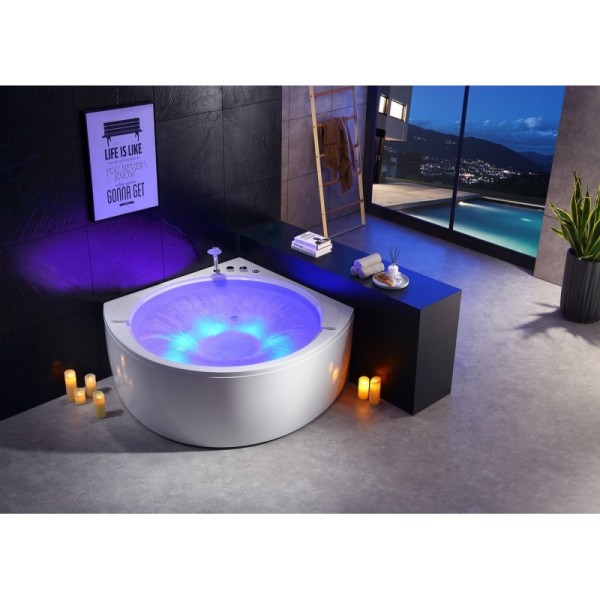 Quality Ladodo Corner Waterfall Massage Bathtub Accented With Circle Waterfall for sale