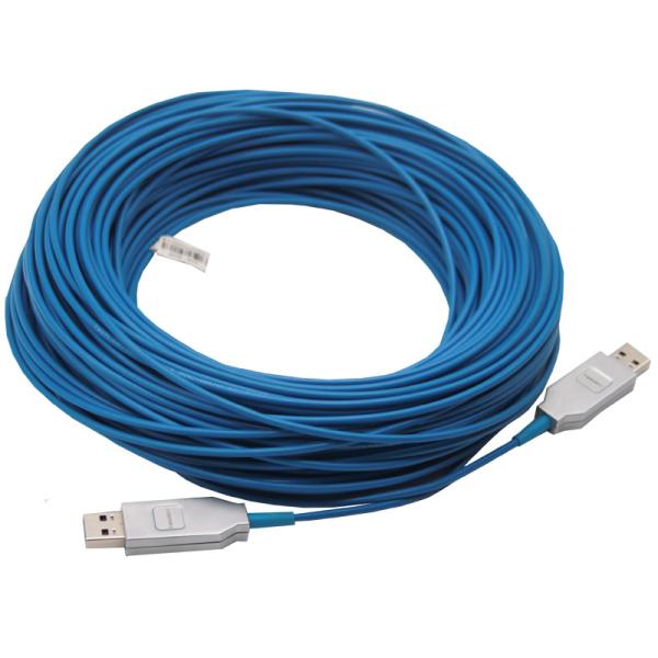 Quality 5Gbps USB Active Optical Cable for 100m Long Distance AV Signal Transmitted for sale