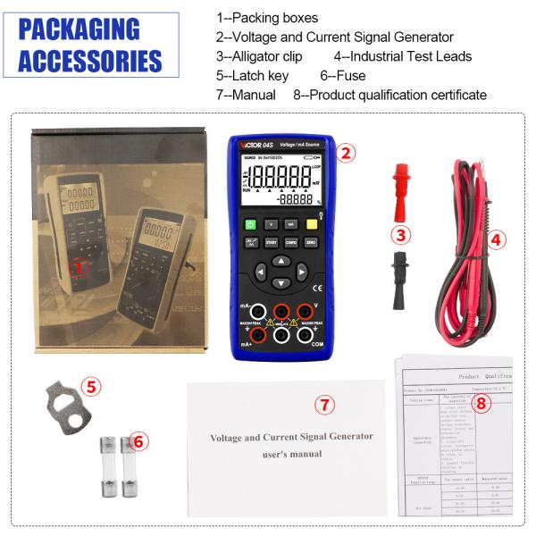 Quality VICTOR 04S Voltage/mA Source calibrator tester Temperature calibrator simulator for sale