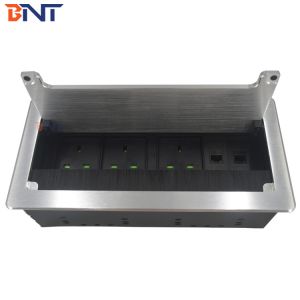 Quality aluminum allouy material hidden design desk flip up power socket for sale