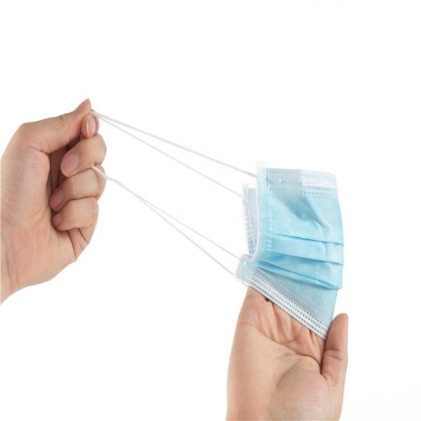 Quality Three Layer Non Woven Polypropylene PPE Earloop Face Masks for sale