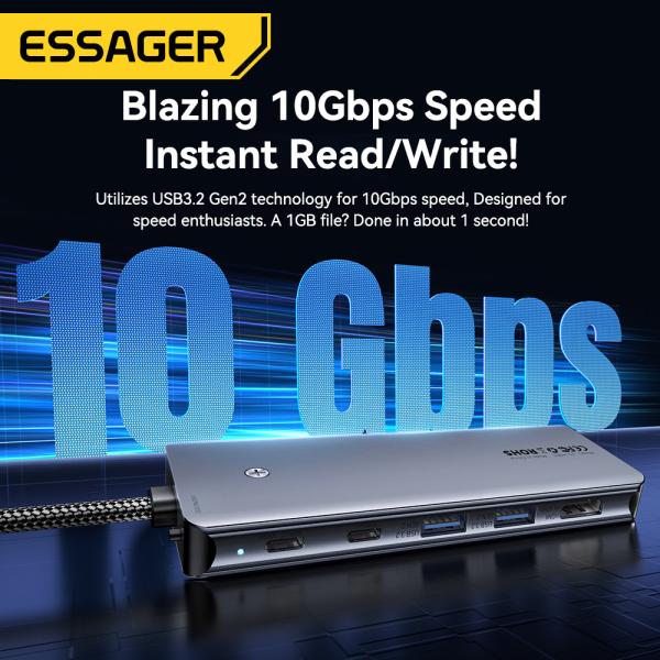 Quality USB C Docking StationSSD USB Hub For Laptop 18cm Cable for sale