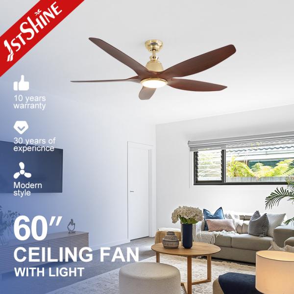 Quality Decorative 60 Inches Plastic 5 Blades Ceiling Fan With 6 Speed Remote Control for sale