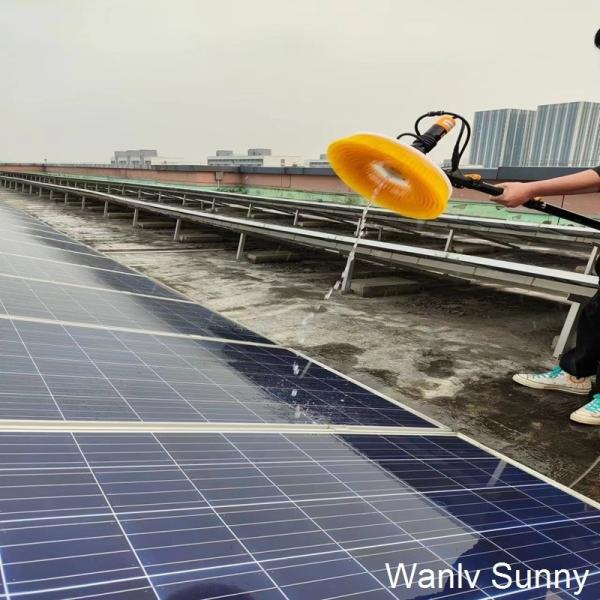 Quality Semi-automatic Electric Single Head Rolling Brush for Photovoltaic Panel for sale