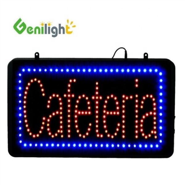 Quality Genilight Indoor 22*13inch DC12V Safe Voltage Sale Logo Neon Advertising Window Sign for sale