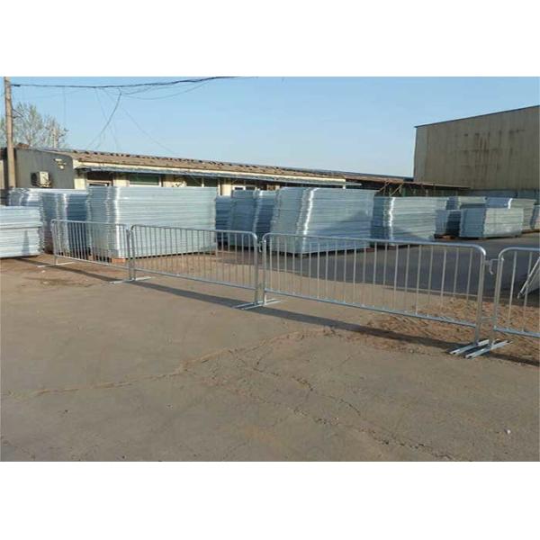 Quality 8 8.5 Feet Metal Crowd Control Barriers PVC Coated Surface for sale