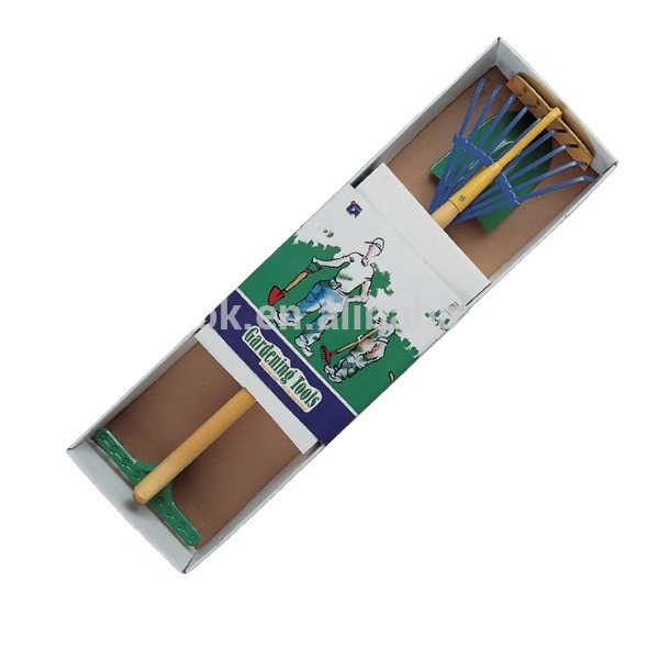Quality 10pcs Garden Hand Tools Set with Long Wooden Handle Multifunctional and for sale
