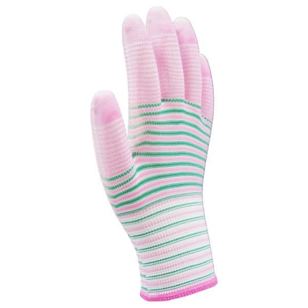Quality NBW-PT303 13 Gauge Zebra Pattern PU Palm Coated Gloves for sale