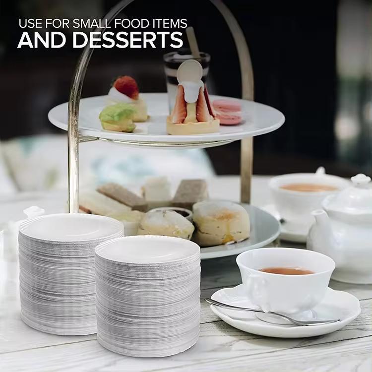 Disposable Paper Plates Household Paper Plates Vegetable Plates Chinese Style Paper Plates