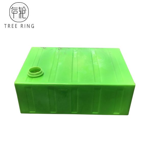 Quality Green Color 500L Rotomolding Products Rectangualr Portable Utility Baffled Storage Water Tanks  For Car Care Solution for sale