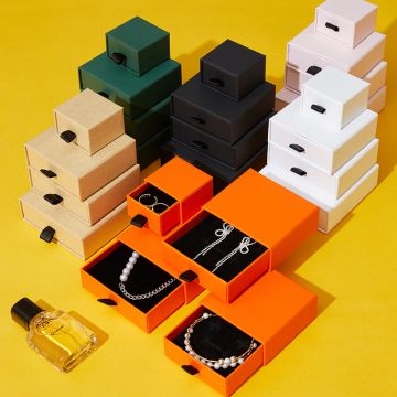 Quality Cardboard Jewelry Drawer Storage Box Packaging Box Customized Logo With Velvet for sale