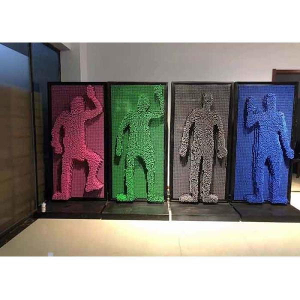 Quality Impression Pin Wall Life Size Plastic 3D Art Board For Mall Playing for sale