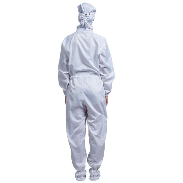 Quality Electronic Industry White Anti Static Garments ESD Lab coats Stand Collar for sale