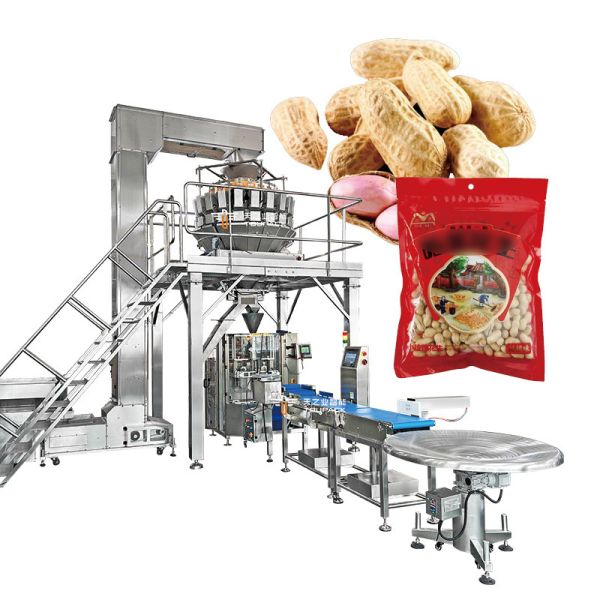 Quality High Speed Automatic VFFS Flat Pillow Pouch Granule Popcorn Groundnut Peanut for sale
