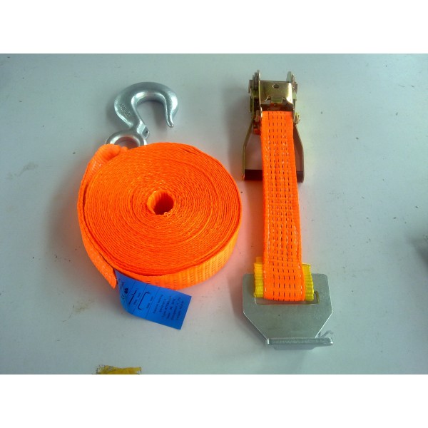 Quality Adjustable Cargo Ratchet Tie Down Straps , Load Securing Strap With Ratchet for sale