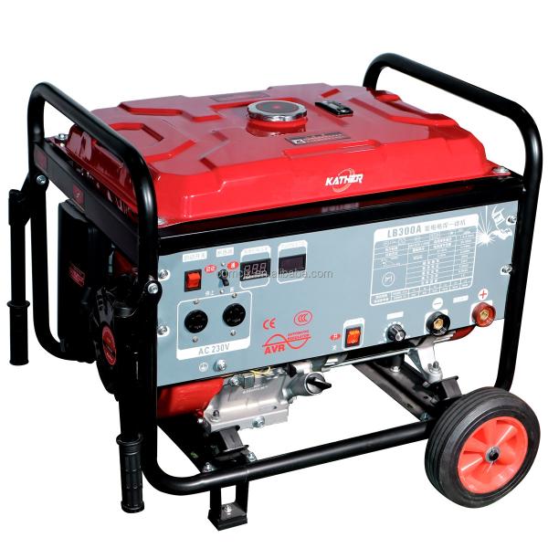 Quality On-Site Welding 7.5kva 7.5kw 20-300a Adjustable Gasoline Engine Driven Welder Generators for sale