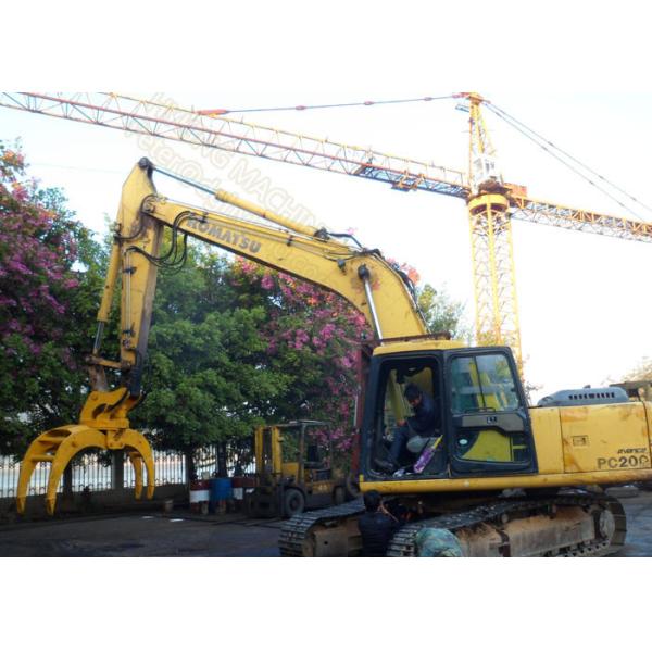 Quality Komatsu PC200 Excavator Demolition Attachments Scrap Material Handling Large for sale