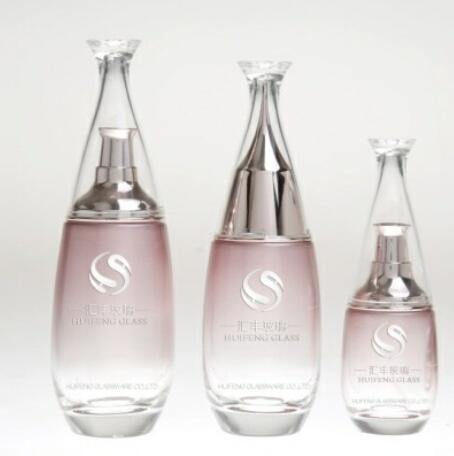 Quality Attractive Glass Cosmetic Pump Bottle / 100ml Pump Bottles / Cosmetic Packaging for sale