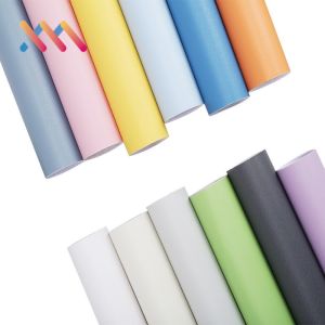 Quality 60cm/122cm Width Plain Color Cement Embossed Self Adhesive PVC Wallpaper for for sale