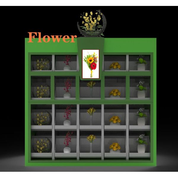Quality QR Code Flower Bouquet Vending Machine With Inventory Software for sale