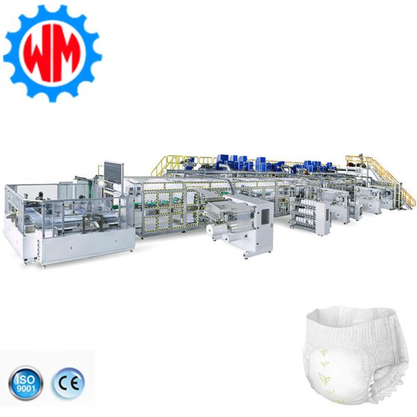 Quality New Full Servo Baby Pull-ups Diaper Making Machine Stable Speed 500pcs/min for sale