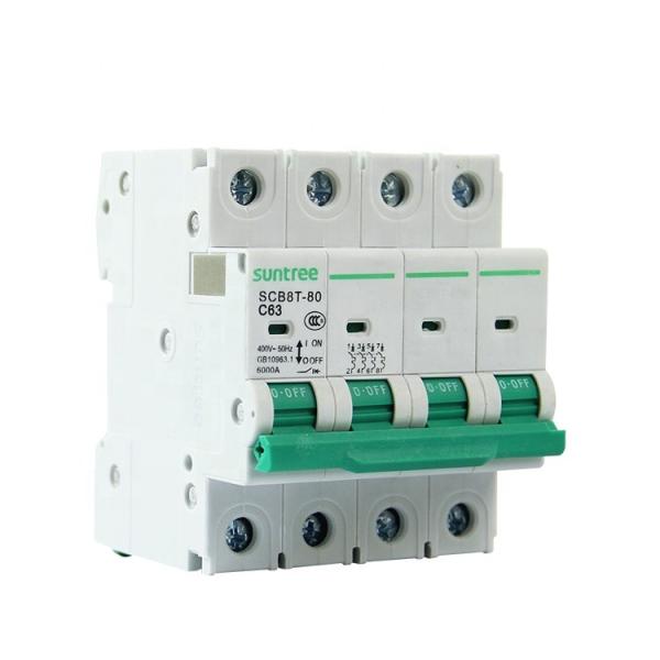Quality Suntree SCB8T-80 16Amp AC 10ka 2Pole 16Amp Circuit Breaker for sale