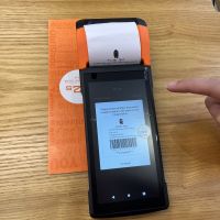 Quality 5.0 Inch HD Touch Screen Handheld Android Terminal with Thermal Receipt Printer for sale