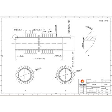 Quality Studded Tube , ASTM A213 T9 / ASME SA213 T11 with 11Cr (SS 409) Studded Fin Tube for sale