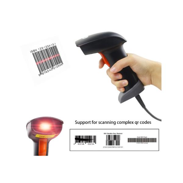 Quality USB/RS232 Barcode Scanner Handheld Barcode Reader With CE Certification for sale