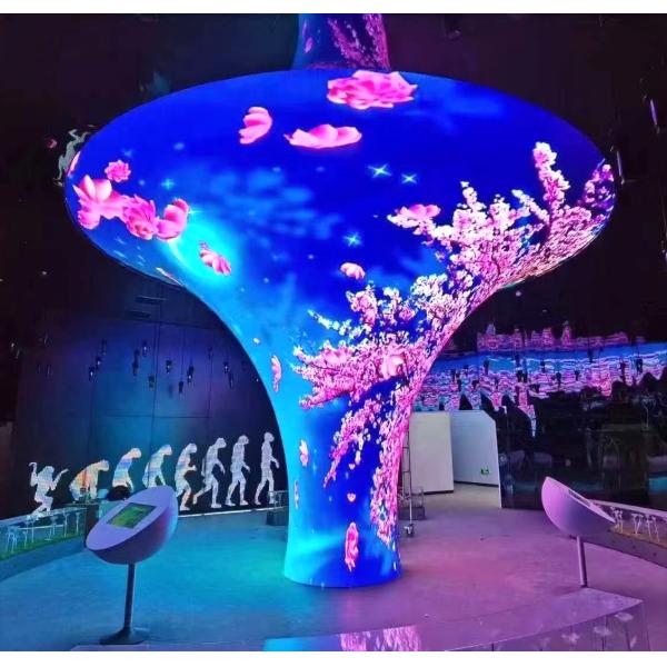 Quality Lightweight Flex LED Display Screen Wall Multicolor 2mm Pixel Pitch for sale