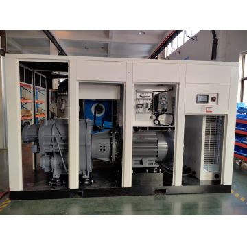 Quality Double stage VSD Screw Compressor With long life, higher efficiency for sale