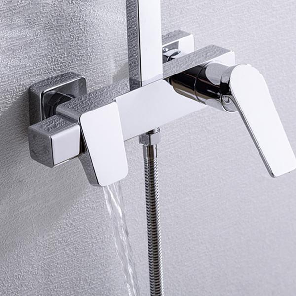 Quality Thermostatic Bath Shower Mixer Set 500000 Times Cartridge Life for sale
