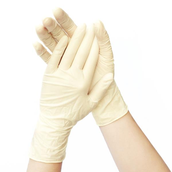 Quality Disposable Latex Medical Gloves Powder Free 10 Boxes/Carton for sale