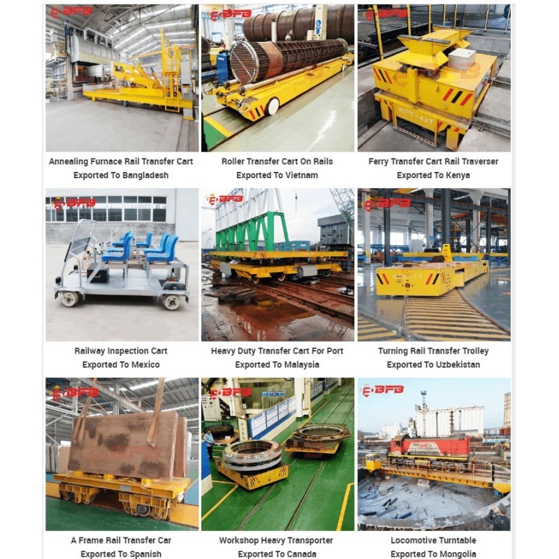 Customized Workshop Railroad Transfer Traverses For Rail Car Facility 40 T