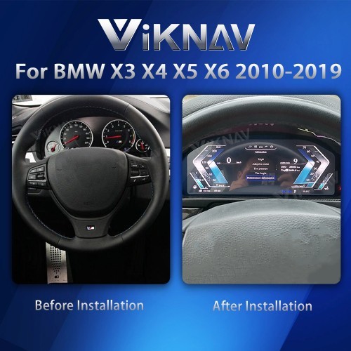 Quality VIKNAV 12.3 ” Digital Instrument Cluster For BMW X3/X4/X5/X6 2010-2019 for sale