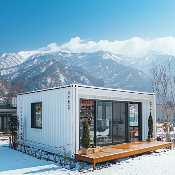 Quality Easy And Fast Assembling Single Story Container Homes Interior 3D Model For for sale