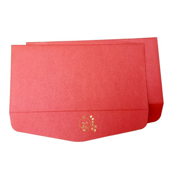 Quality New Year'S Red Envelope With Gold Gilding Edge Gold Pattern Gilding Envelope for sale