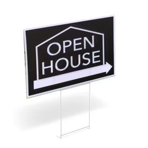 Quality Toowin Black 4mm Thickness Corrugated Yard Signs for Outdoor Celebration for sale