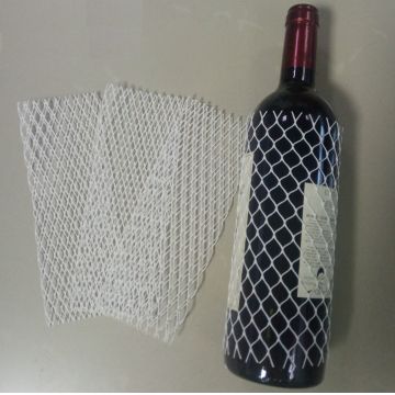 Quality Tasteless Protective Netting Sleeve Wine Bottle Net PE Materials Customized for sale