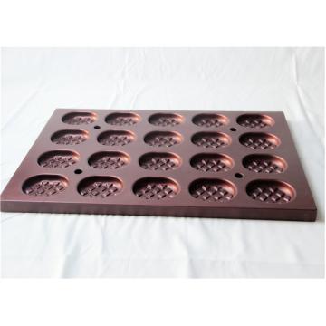 Quality Wine Red PTFE 594x394x25mm Cupcake Mould Tray for sale
